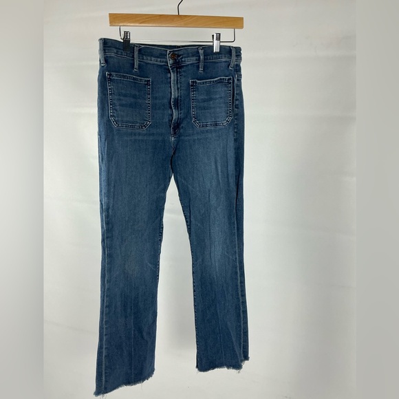 MOTHER | Jeans | Mother Blue Cropped Fray Jeans Classic Denim Style ...